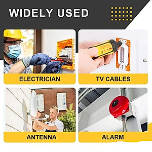 Square Slot Cutter with Four Blades, Multi-Tool Single and Double Gang Electrical Wall Outlet Cutter for Plastic Metal OLow-Voltage Electrical Boxes Mounting, Precise Cutting 2-3/8” x 3-3/4” (1pc)