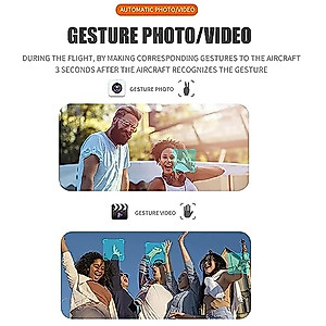 Drones With Camera For Adults 4K, HD Wide Angle Camera WiFi FPV RC Quadrocopter Toy, Stable Trajectory Flight, Intelligent Obstacle Avoidance Portable For Adults Kids Gift