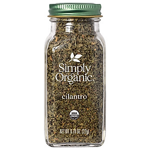 Simply Organic Cilantro Leaf, Cut & Sifted, Certified Organic | 0.78 oz | Coriandrum sativum L.