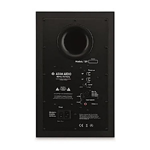 Adam Audio T8V 8-Inch Powered Studio Monitor (2-Pack) Bundle with Isolation Pads (2-Pack) and FocusProAudio Cables (7 Items)