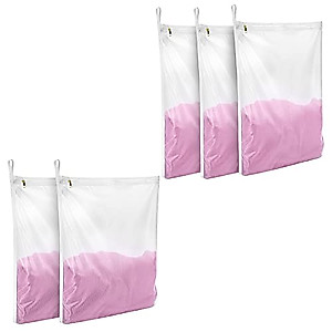 GOGOODA Set of 5 Mesh Laundry Bags,3 Medium Fine Mesh Laundry Bags and 2 Large Delicates Wash Bags