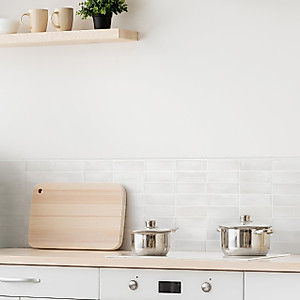 Merola Tile Coco Matte Cloud White 2" x 5-7/8" Porcelain Floor and Wall Tile