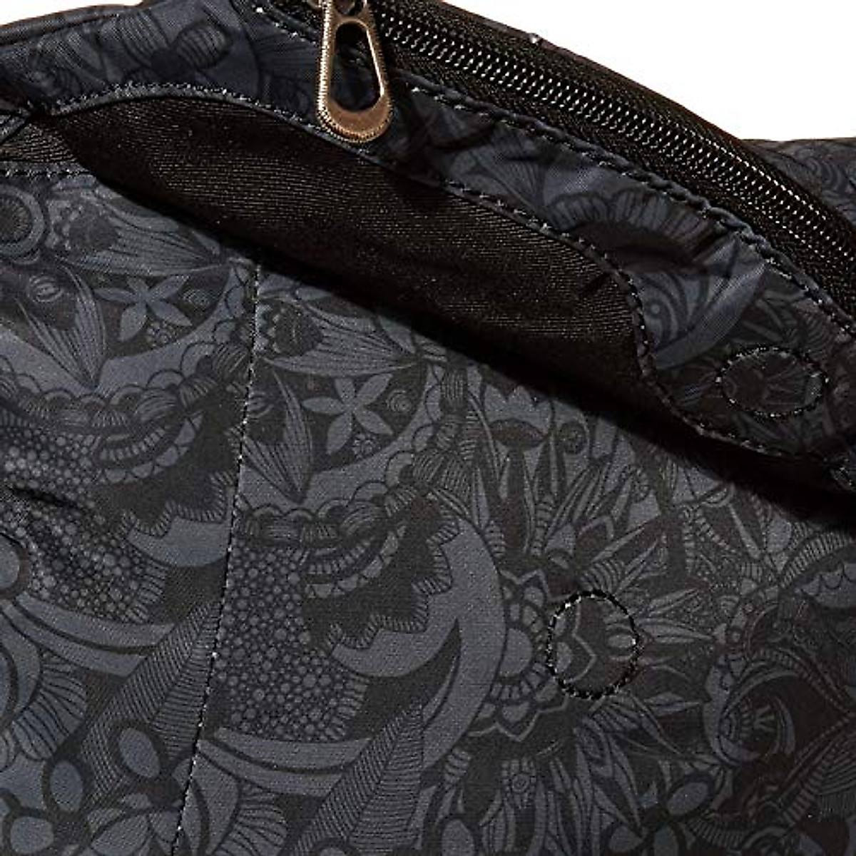 Sakroots womens Bag in Eco-twill, Multifunctional Purse With Adjustable Strap & Zipper Pockets, Sustainable Women s Eco Twill Foldover Crossbody, Black Spirit Desert, One Size US