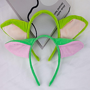 Big Ears Headband,Alien Headband,Headwear with Ears,Cute Decorative Hair Hoop for Hallowen,Cosplay (Yellow)