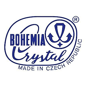 Crystalex Bohemia Quadro Rainbow Colored Tumblers, 11 Oz Bohemian Crystal Glass Whiskey/Brandy Tumblers (SET of 6)