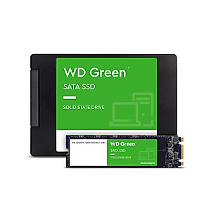 Western Digital 1TB WD Green Internal PC SSD Solid State Drive - SATA III 6 Gb/s, 2.5"/7mm, Up to 550 MB/s - WDS100T2G0A