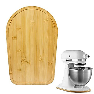 Compatible with Kitchen aid 4.5-5 Qt Bamboo Mixer Slider - Appliance Slider for Tilt Head Kitchen aid Stand Mixer, Kitchen Countertop Storage Mover Sliding Tray for Kitchen aid 4.5-5 Qt, Moving Caddy