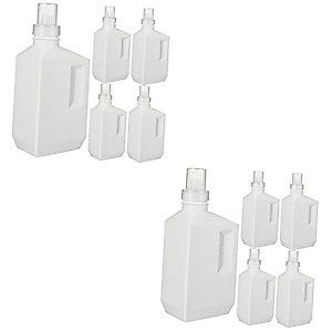 Cabilock 10 Pcs Laundry Detergent Bottle Shampoo or White