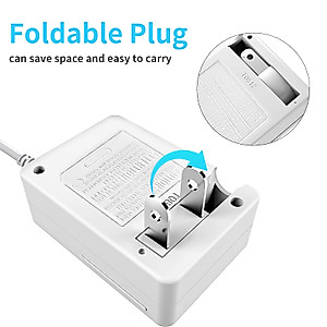 3DS Charger, Dsi Charger, AC Adapter Charger Home Travel Charger Wall Plug Power Adapter (100-240 v) Compatible with New 3DS 2DS 2DS XL 2DS DSi DSi XL