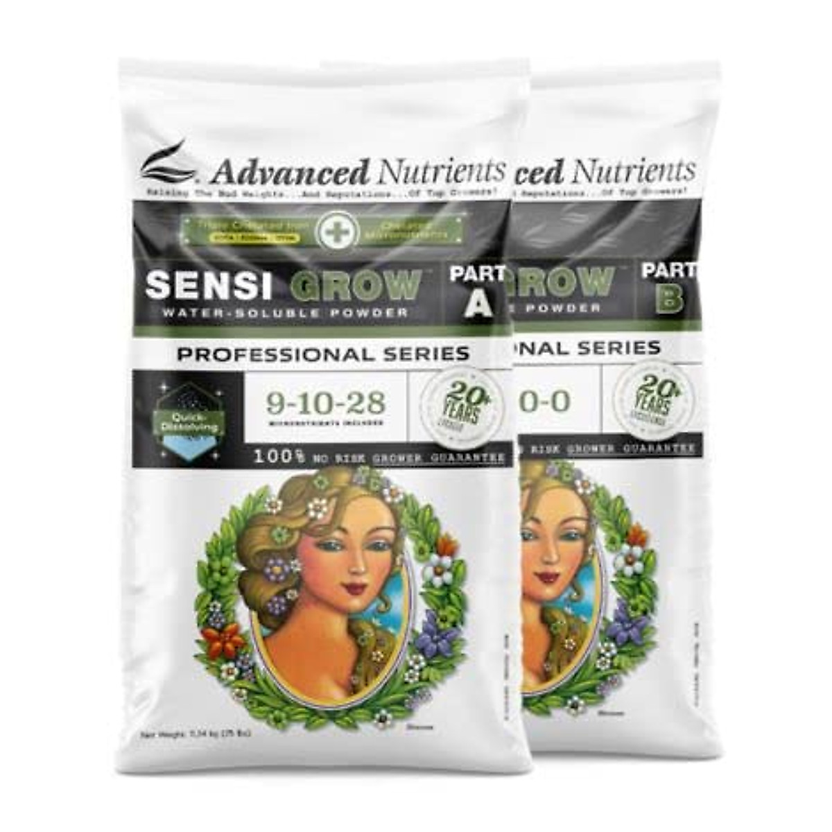Advanced Nutrients Sensi Grow Part A+B WSP Professional Series 25lbs Set