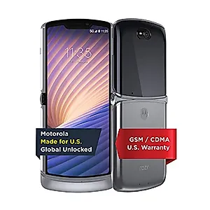 Motorola Razr 5G | Unlocked | Made for US by Motorola | 8/256GB | 48MP Camera | 2020 | Liquid Mercury