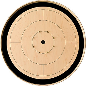 The Crokinole Canada Board (No Branding, with Checkerboard) - Tournament Style Crokinole Board Game Set (Meets NCA Standards)