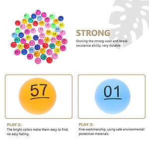 Numbered Balls 1- Numbered Bingo Ball Balls Raffle Balls 100 Game: