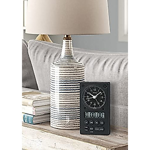 Seiko 3 in 1 Alarm Clock, Stopwatch and Timer, Black