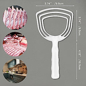 ATEVtaa (2 Pieces) Dust Bone Scraper Professional Bone Dust Scraper Meat Scraper， Square Bone Dust Scraper， Meat Scraper Bone