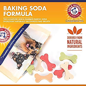 Arm & Hammer for Pets Complete Care Dog Dental Mints in Resealable Bag, Beef Flavor Baking Soda Enhanced Dog Dental Care Mints for Fresh Breath, 40 Mints
