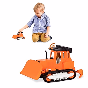 Driven by Battat – Toy Bulldozer For Kids – 1:24 Scale – Toy Construction Vehicle – Realistic Sounds – Movable Parts – Gift Toy Car for 3 Years +