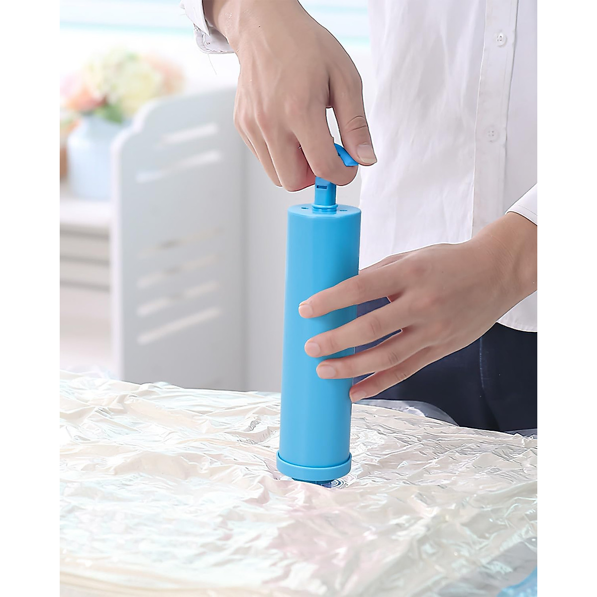 Vacuum Storage Bags with Hand Pump 20 Jumbo Space Saver Seal Storage Bags for Clothes Compression Bags for Travel