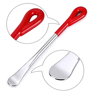 Sumnacon Tire Levers Spoon Set, Durable Heavy Duty Motorcycle Bike Car Tire Irons Tool Kit with Hanging Hole,3 Pcs Tire Changing Spoon + 2 Pcs Rim Protector，Red