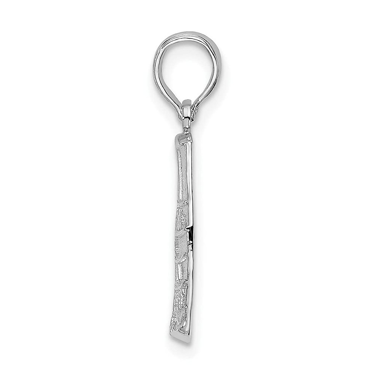 Diamond2Deal 925 Sterling Silver Small Key West USA Pendant (L- 22.3mm)