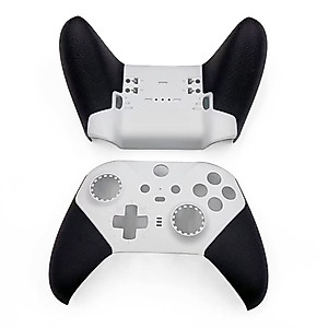 Cowhilan Replacement Housing Shell Front Back Case Faceplate Cover Compatible with Xbox Elite Wireless Controller Series 2 Core – White