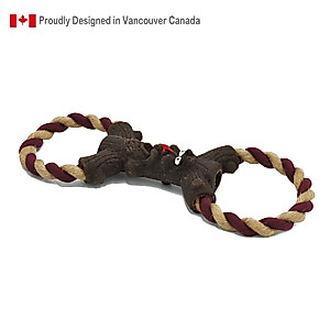 HugSmart Pet – Rope Monster | Tough Rubber and Rope Tug Toy for Small Medium and Large Dogs