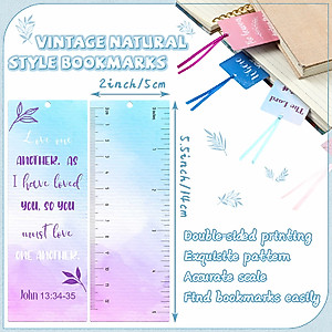 120 Pieces Bible Verses Bookmarks Watercolor Christian Bookmarks for Women Inspirational Spiritual Bible Bookmarks Christian Gifts Supplies for Women Men Book Lovers Book Club(Watercolor Style)