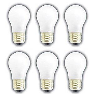 (6 Pack) SHATTERPROOF Light Bulb A15 40 WATT Appliance Incandescent Bulb Shatter Resistant Appliance Bulb A15 Shape