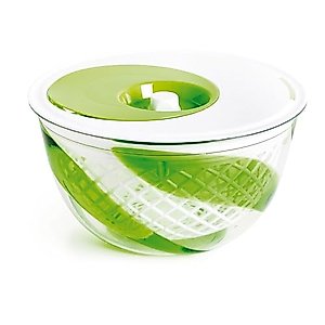 Snips Spin, Drain & Serve Salad Spinner 5 Quart, Green