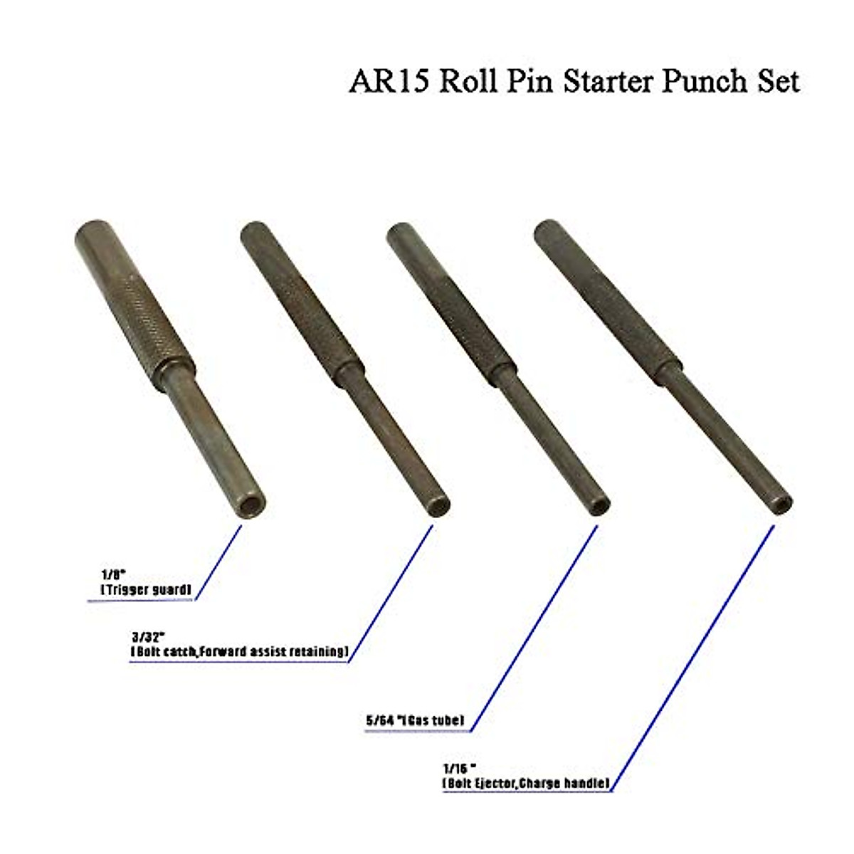 Gunsmithing Roll Pin Starter Punch Set Tool (Pack of 1)