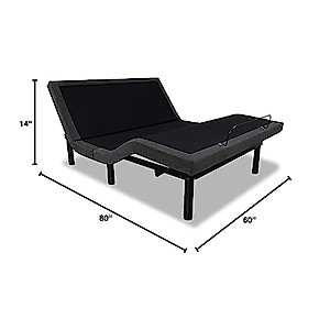 iDealBed 3i Custom Adjustable Bed Base, Wireless, Zero Gravity, One Touch Comfort Positions, Programmable Memory, Advanced Smooth Silent Operation (Queen)