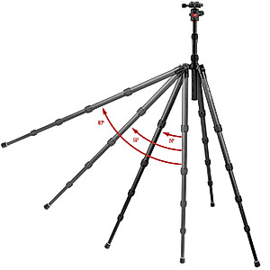 Oben CT-3535 Folding Carbon Fiber Travel Tripod with BE-208T Ball Head