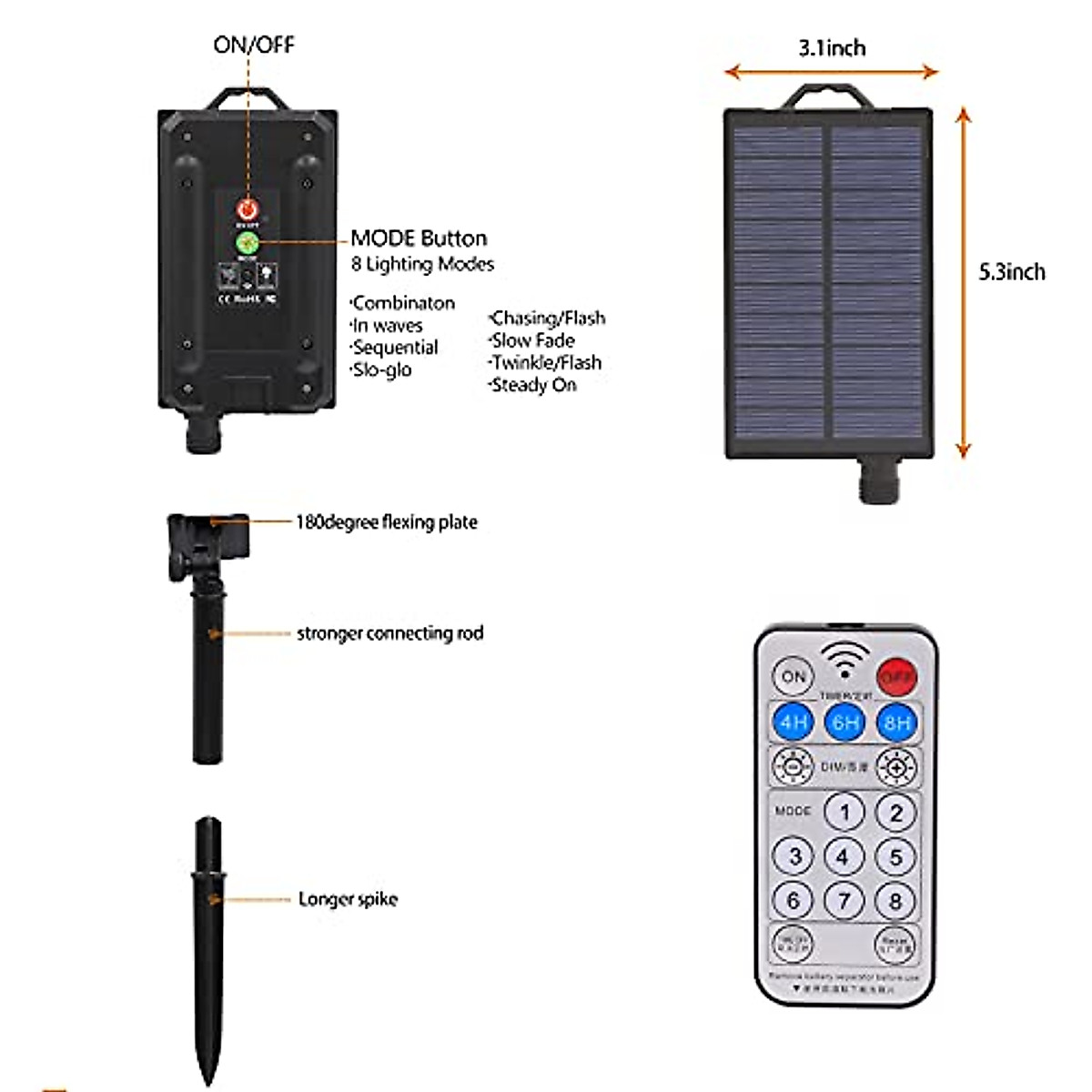 GNIXLING 393.7ft 1000 LED White Christmas Lights Outdoor, Waterproof Solar String Lights for Wedding Garden Patio Restaurant Hotel Commercial Building Shopping Center Christmas. (White)