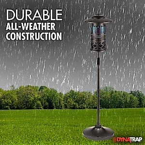 DynaTrap DT1260-TUNSR Mosquito & Flying Insect Trap with Pole Mount – Kills Mosquitoes, Flies, Wasps, Gnats, & Other Flying Insects – Protects up to 1/2 Acre