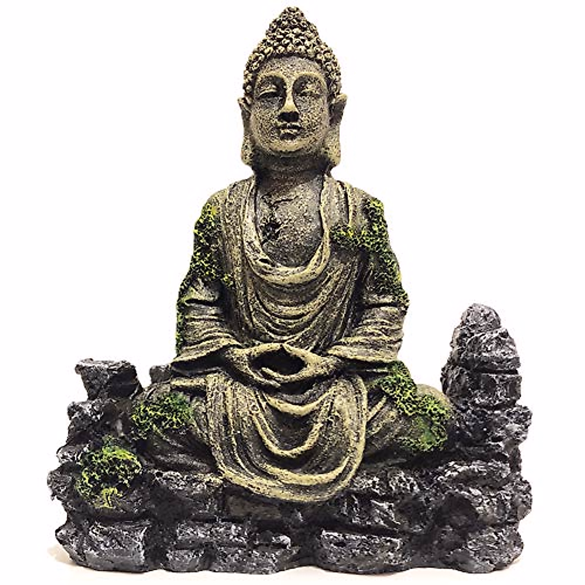 SLOCME Aquarium Buddha Statue Decorations - Aquarium Decor Ornament Fish Tank Buddha Statue Decoration