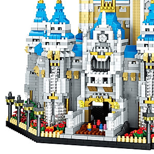 SXPC World Architecture Amusement Park Big Dream Castle Model (5297Pcs) DIY Micro Mini Blocks Building Toy for Kid and Adult