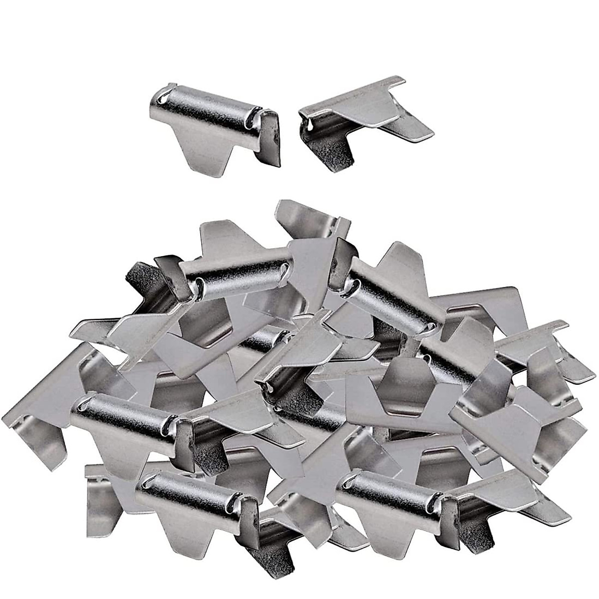 Jikaihong 60 Pack Sofa Spring Repair Kit, Upholstery Stay Wire Clips for Sofa,and Chair Spring Repair,Couch,Connectors to Attach Springing Wire to Springs