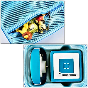 Case Comaptible with Toniebox Audio Player Starter Set and for Tonies Figures Characters. Toy Story Storage Organizer Carrying Holder for Headphones, Charging Station and Accessories (Box Only) -Blue