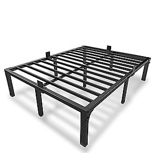 MAF 14 Inch Metal Platform Full Size Bed Frames, Heavy Duty Black Bed Frame with Steel Slats Support, No Box Spring Needed, Noise Free, Easy Assembly