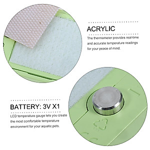 BESPORTBLE Fish Tank Thermometer Fish Supplies Fish Tank Temperature Gauge Aquarium Temperature Measurement Water Thermometer Betta Tank Accessories Reptile Tank Thermometer Fish Thermometer