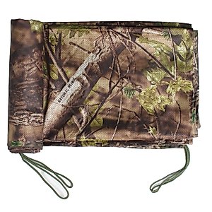 AUSCAMOTEK One Way See Through Camouflage Mesh Camo Netting Material for Hunting Ground Blind 5X6.5FT