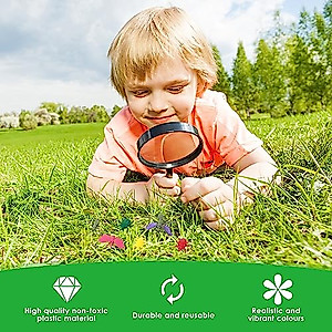 Giantree Mini Insect Figures Toys Set, 20Pcs Plastic Crawling Animals Small Realistic Animal Toys Assorted Animal Insect Figures Playset for Insect Themed Party Halloween Supply