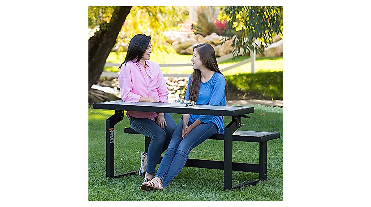 Lifetime 60253 Outdoor Convertible Bench - Durable & Easy to Convert