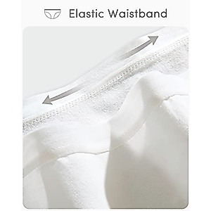 Adorel Teen Girls Cotton Brief Underwear Panties Pack of 8 White 15-18 Years (Manufacturer Size XL)