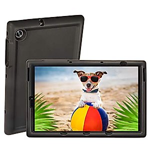 BobjGear Bobj Rugged Tablet Case for Lenovo Tab M10 HD 2nd Gen 10.1 inch Models TB-X306F, TB-X306X Kid Friendly (Bold Black)