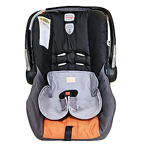 Crash and Flammability Tested, Child Car Seat Protector, Waterproof Anti Slip Piddle Pad for Infant Child Carseat, Booster, Stroller, Dining Chair (Gray)