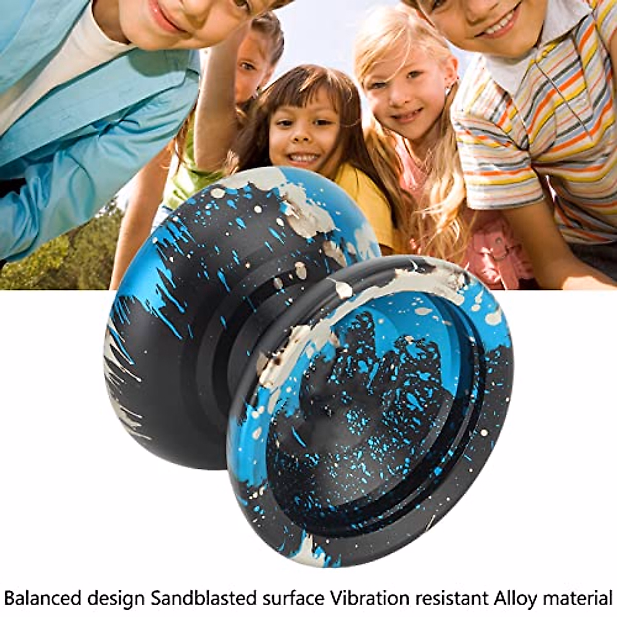 BAOK Alloy Yoyo, High Speed Balanced Weight Children's Yoyo, Professional Impact Resistant and Unresponsive for Adult Competition (Type B)