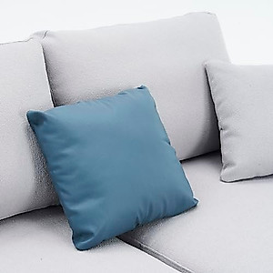 HANLIVES 108.5 Inch 4-Seat Sofa Couch,Modern Fabric U Shaped Living Room Furniture Set with 4 Throw Pillows,Upholstered 4 Seater Sectional Sleeper Sofa with Thicken Foam for Bedroom Office Apartment