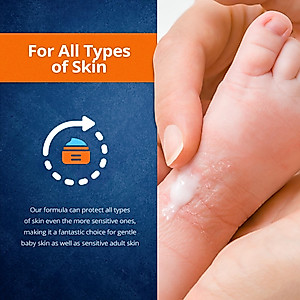 Medpride Vitamin A & D Diaper Rash Ointment| Protectant Cream For Sensitive Baby Skin| 4oz Tube| Lanolin & Petrolatum Formula| Also Suitable for Adult Men/Women- Cuts, Dry-Cracked Hands/Feet/Face Skin