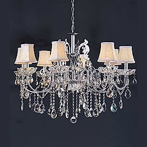 16 Pack 20" Hanging Crystals for Chandeliers Clear Teardrop Crystal Chandelier Pendants Parts Beads, Chandelier Crystals